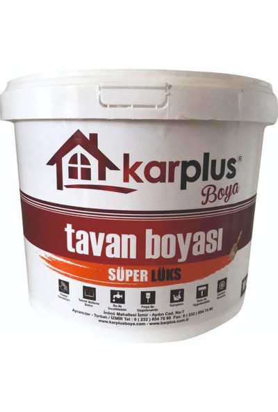 Karplus Su Bazlı Beyaz Tavan Boyası 10 kg