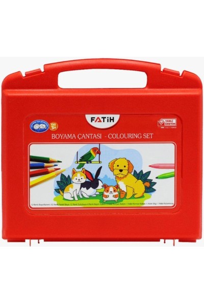 Fatih Boyama Seti Fatih Boyama Çantası Kuru Boya Sulu Boya Pastel Boya Keçeli Kalem Set Fatih Boyama Seti Fatih Boyama Çantası Kuru Boya Sulu Boya Pastel Boya Keçeli Kalem Set