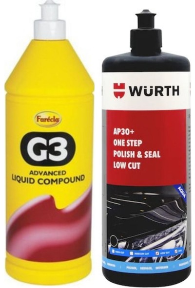 Würth G3 Sıvı Pasta Ve Mumlu Cila Set 1 Lt Würth G3 Sıvı Pasta Ve Mumlu Cila Set 1 Lt