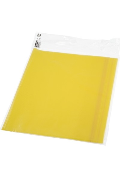 Bigpoint A4 Hazır Defter Kabı Şeffaf Sarı 5'li Bigpoint A4 Hazır Defter Kabı Şeffaf Sarı 5'li