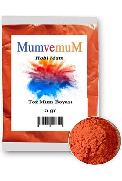 MumvemuM Toz Mum Boya Açık Turuncu MumvemuM Toz Mum Boya Açık Turuncu