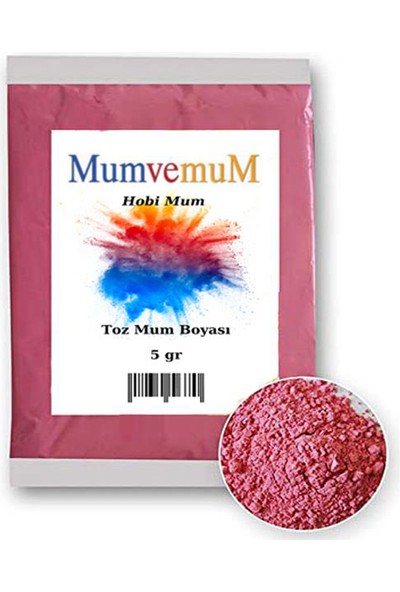 MumvemuM Toz Mum Boya Açık Pembe MumvemuM Toz Mum Boya Açık Pembe