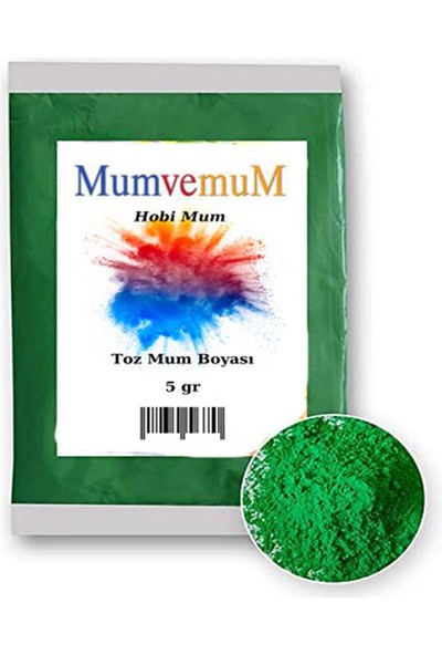 MumvemuM Toz Mum Boya Açık Yeşil