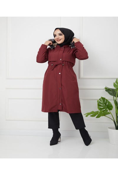 Kmk Water Prof Taba Içi Kürklü Kışlık Battal Mevsimlik Mont & Kaban