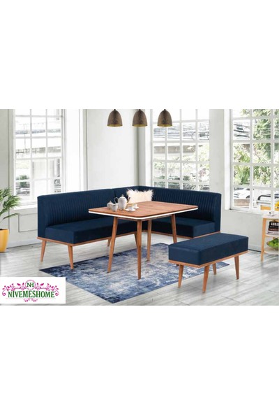 Nivemes Home Nivemeshome Lacivert Zen Köşe Takımı