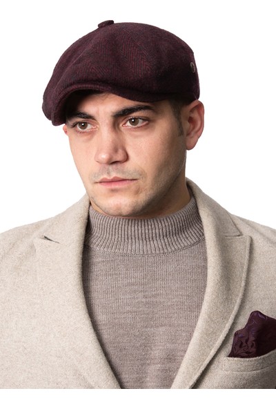 Pozze Kışlık Balıksırtı Peaky Blinders Model Ingiliz Erkek Kasket