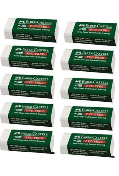 Faber-Castell Küçük Boy Silgi Beyaz 10'lu Faber-Castell Küçük Boy Silgi Beyaz 10'lu