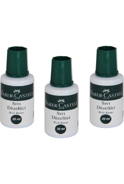 Faber-Castell Sıvı Düzeltici Daksil 20 ml 3'lü