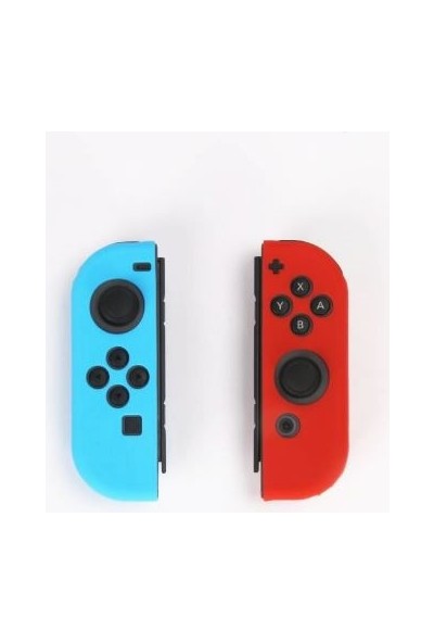 Konsol İstasyonu Nintendo Switch Joy-Con Silikon Koruyucu Kılıf Mavi Kırmızı Konsol İstasyonu Nintendo Switch Joy-Con Silikon Koruyucu Kılıf Mavi Kırmızı
