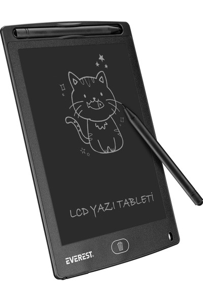 Everest EV-DY100 Siyah Tek Tuşla Silme Dijital Yazı Tahtası