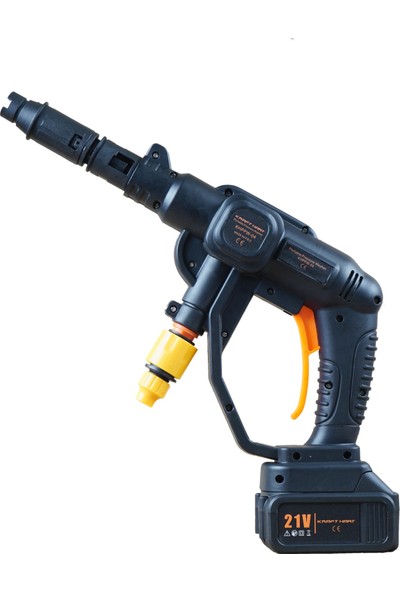 Kraft Hart 21V 2.4A Şarjlı Oto Yıkama Makinesi 50 Bar Akülü