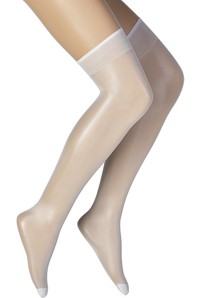 Dore Parlak 20 Denye Lastikli  dizüstü Kadın Çorap