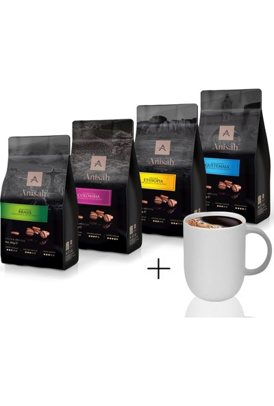 Dünya Filtre Kahve Seti Öğütülmüş 300 ml Kupa 250 x 4 gr Dünya Filtre Kahve Seti Öğütülmüş 300 ml Kupa 250 x 4 gr