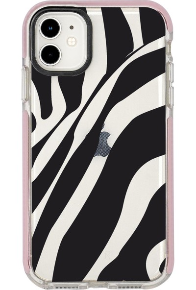 Moodcase iPhone 11 Zebra Desenli Candy Bumper Silikonlu Telefon Kılıfı Moodcase iPhone 11 Zebra Desenli Candy Bumper Silikonlu Telefon Kılıfı