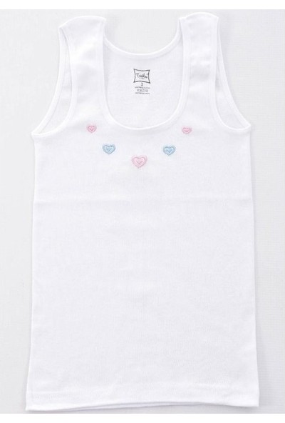 Tutku Kız Çoçuk Kalın Askılı Atlet 6 Adet 1-12 Yaş Arası