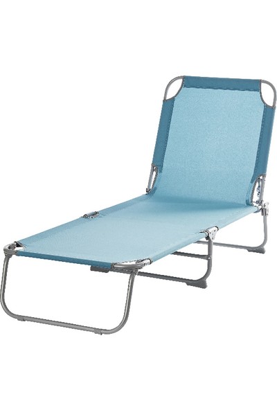 Rattan Diğer Goodhaustore Katlanabilir Şezlong Su Yeşili -Sahil,deniz,göl Şezlong