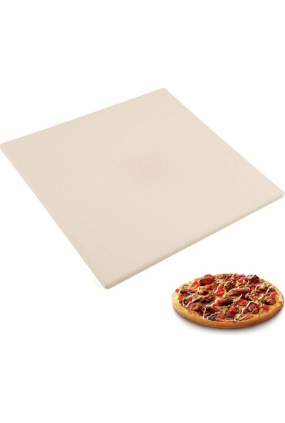 Kaçkar Pizza Taşı 38 cm x 35 cm x 1,5 cm Ankastre Fırın Taşı