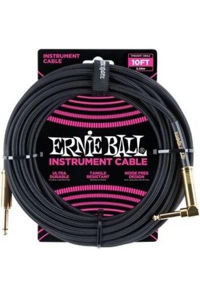 Ernie Ball Ernieball P06081 10FT / Enstrüman Kablosu Ernie Ball Ernieball P06081 10FT / Enstrüman Kablosu