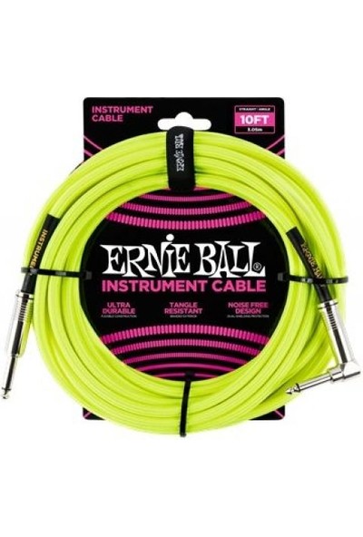 Ernie Ball Ernieball P06080 10FT / Enstrüman Kablosu Ernie Ball Ernieball P06080 10FT / Enstrüman Kablosu