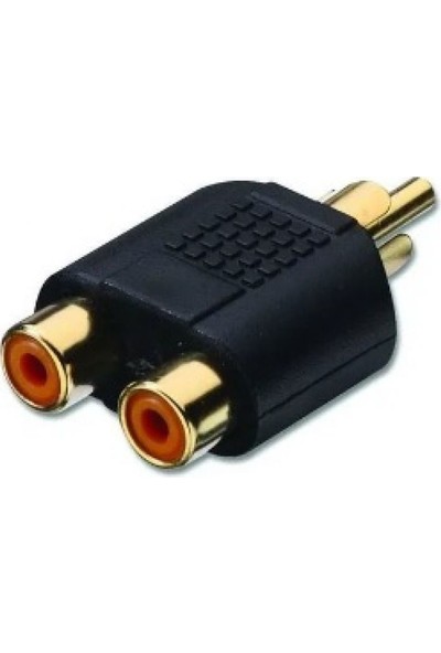 Diyez Müzik 1 Rca Erkek 2 Rca Dişi Gold Çevirici Adaptör Diyez Müzik 1 Rca Erkek 2 Rca Dişi Gold Çevirici Adaptör