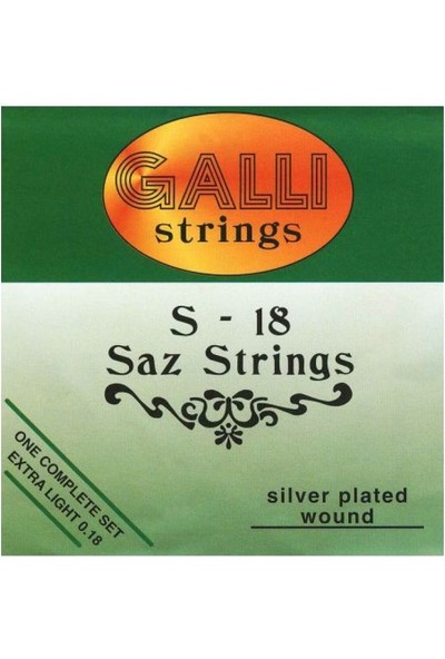 Galli S18 - Kısa Sap Bağlama Teli