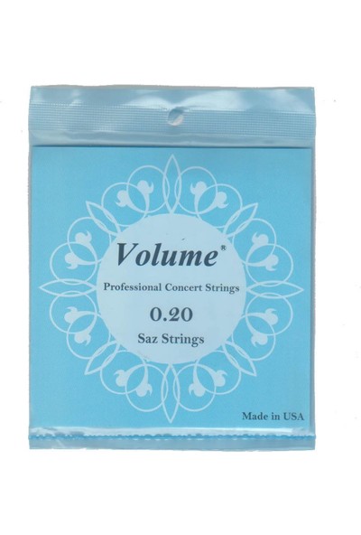 Volume 0.20 Profesyonel Kısa Sap Bağlama Teli (Topuzlu)