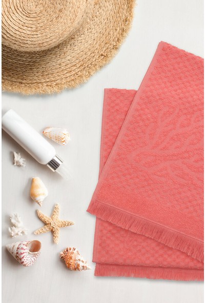 Favora Plaj Havlusu 70X140 - Nar Çiçeği