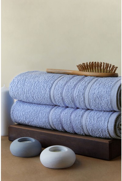 Dadı 2li Banyo Havlusu 90X140 - Açık Mavi