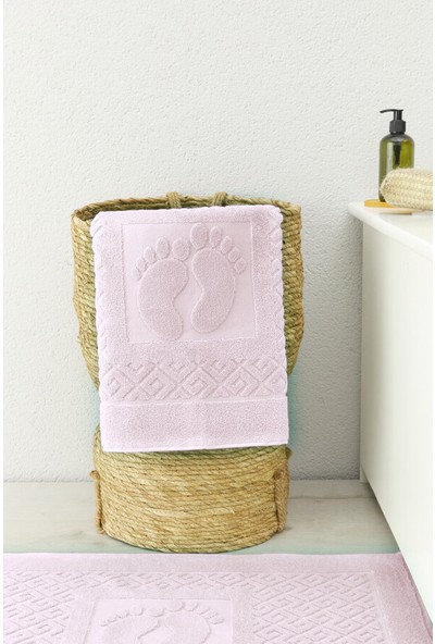 Nurpak 2li Begonya Ayak Havlusu 50X70 - Pudra