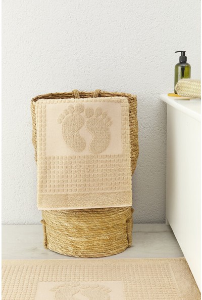 Yoncagül 2li Ayak Havlusu 50X70 - Vizon