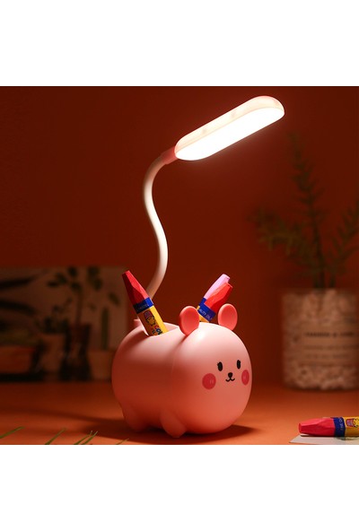 MiniHome Avec AV-805 Sevimli Fare Kalemlikli USB Ledli Şarjlı Masa Lamba MiniHome Avec AV-805 Sevimli Fare Kalemlikli USB Ledli Şarjlı Masa Lamba