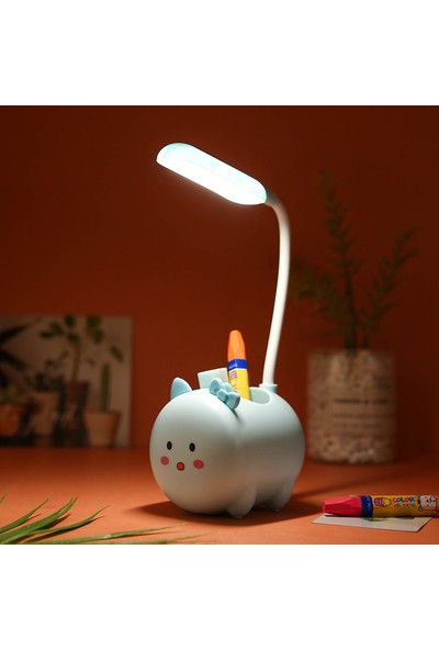 MiniHome Avec AV-806 Sevimli Kedi Kalemlikli USB Ledli Şarjlı Masa Lamba MiniHome Avec AV-806 Sevimli Kedi Kalemlikli USB Ledli Şarjlı Masa Lamba