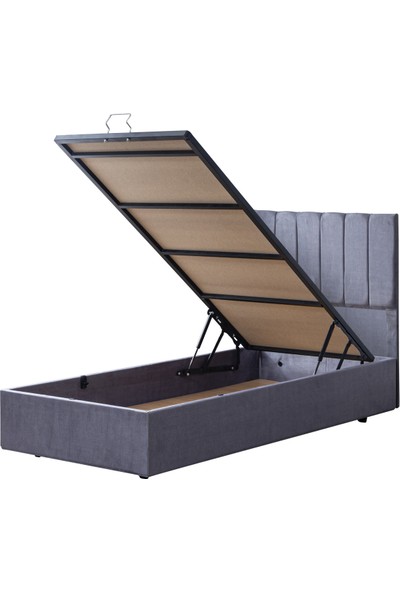 Cesur Tek Kişilik Baza Başlık Seti Gri