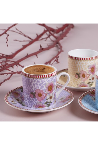 Karaca Diyara 6 Kişilik Kahve Fincanı Takımı 80 ml