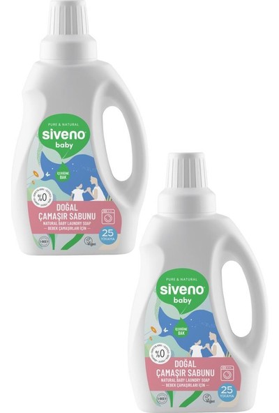 Siveno Baby Doğal 2'li Çamaşır Sabunu 750 ml Siveno Baby Doğal 2'li Çamaşır Sabunu 750 ml
