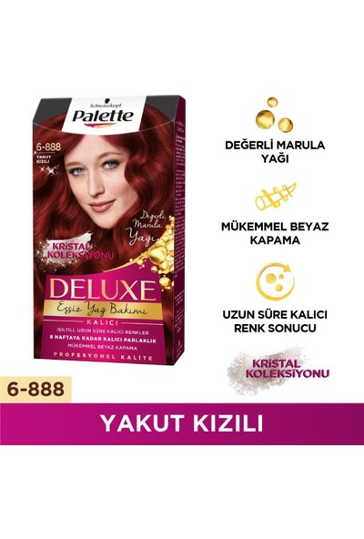 Schwarzkopf Palette Deluxe 6-888 Sonbahar Kızılı Saç Boyası