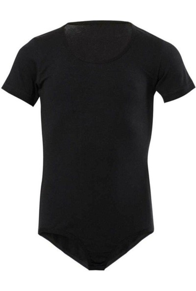 Namaldı 2 Adet Siyah Renk Yarım Kollu Çocuk Çıtçıtlı Badi