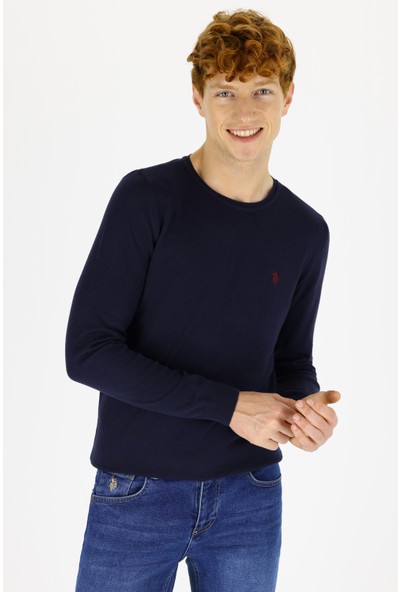 U.S. Polo Assn. Lacivert Triko Kazak Basic 50237036-VR033 U.S. Polo Assn. Lacivert Triko Kazak Basic 50237036-VR033
