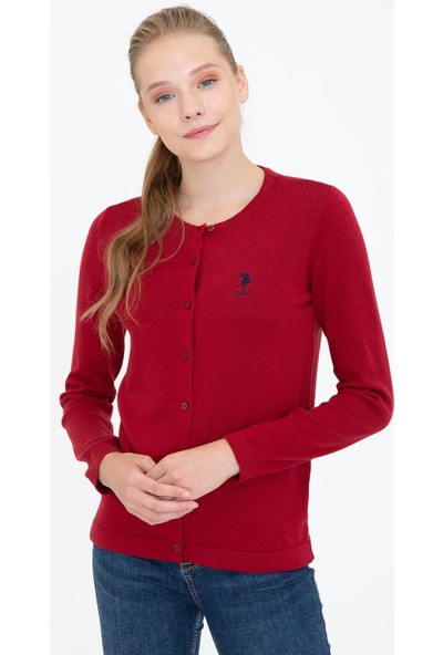 U.S. Polo Assn. Kırmızı Triko Hırka Basic 50237094-VR030