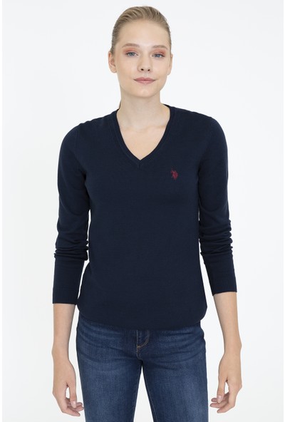 U.S. Polo Assn. Lacivert Triko Kazak Basic 50238141-VR033 U.S. Polo Assn. Lacivert Triko Kazak Basic 50238141-VR033