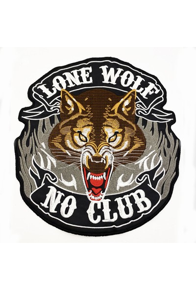 Narkissos Lone Wolf No Club Yama Back Patch ( Sırt Yama ) Narkissos Lone Wolf No Club Yama Back Patch ( Sırt Yama )