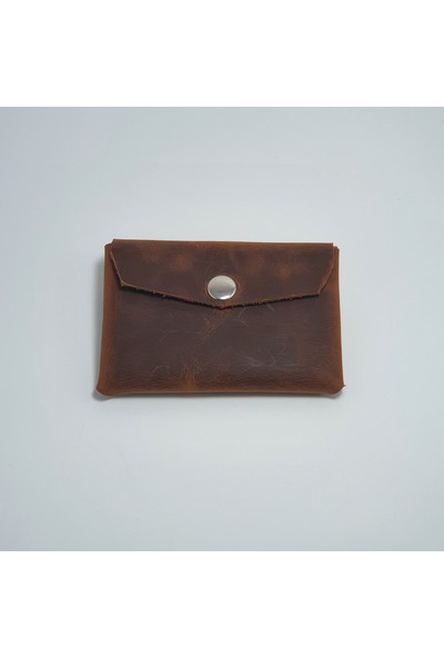 El Yapımı Deri Katlanır Kartlık