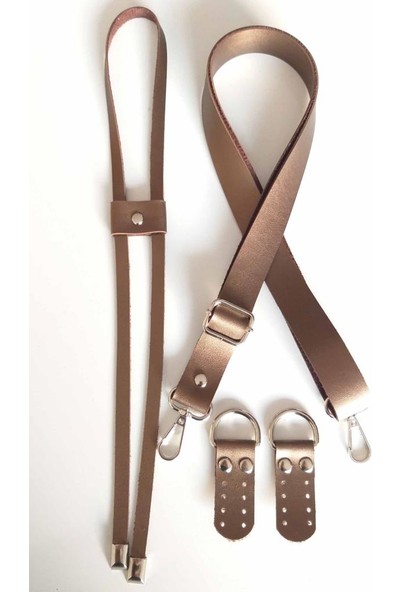 Angel Çanta Aksesuar Tek Kat Suni Deri Böceli Ayarlı Sap ve Büzgü