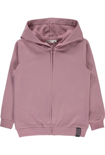 Civil Girls Kız Çocuk Kapüşonlu Hırka 6-9 Yaş Açık Gül