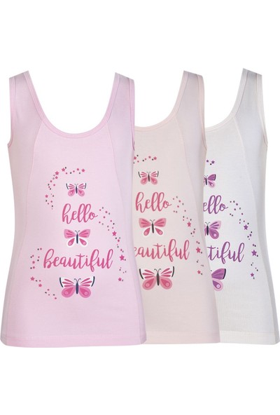 Baykar Kız Çocuk Kalın Asklı Renkli Atlet 3lü Paket 4558 Pembe Baykar Kız Çocuk Kalın Asklı Renkli Atlet 3lü Paket 4558 Pembe