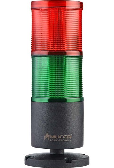 Mucco 2 Katlı Sabit Kolon Işık 40-260V Ac/dc Kırmızı-Yeşil SNT-7022-S2 Mucco 2 Katlı Sabit Kolon Işık 40-260V Ac/dc Kırmızı-Yeşil SNT-7022-S2