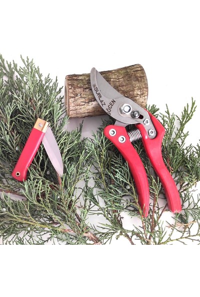 Sürlaz Pro 2'li Budama Makası Bahçe Bıçağı Bağ Makası