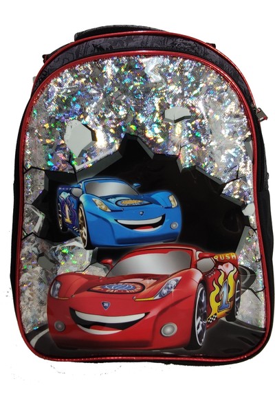 Newfull Yarış Arabası Ilkokul Sırt Çantası + Beslenme Çantası