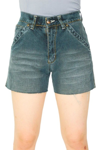 Brg Jeans Kadın Yüksek Bel Şort BGL-ST01518