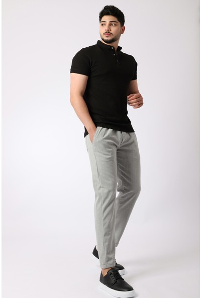 Stil Kombin Dzr Duble Paça Jogger Pantolon 11287